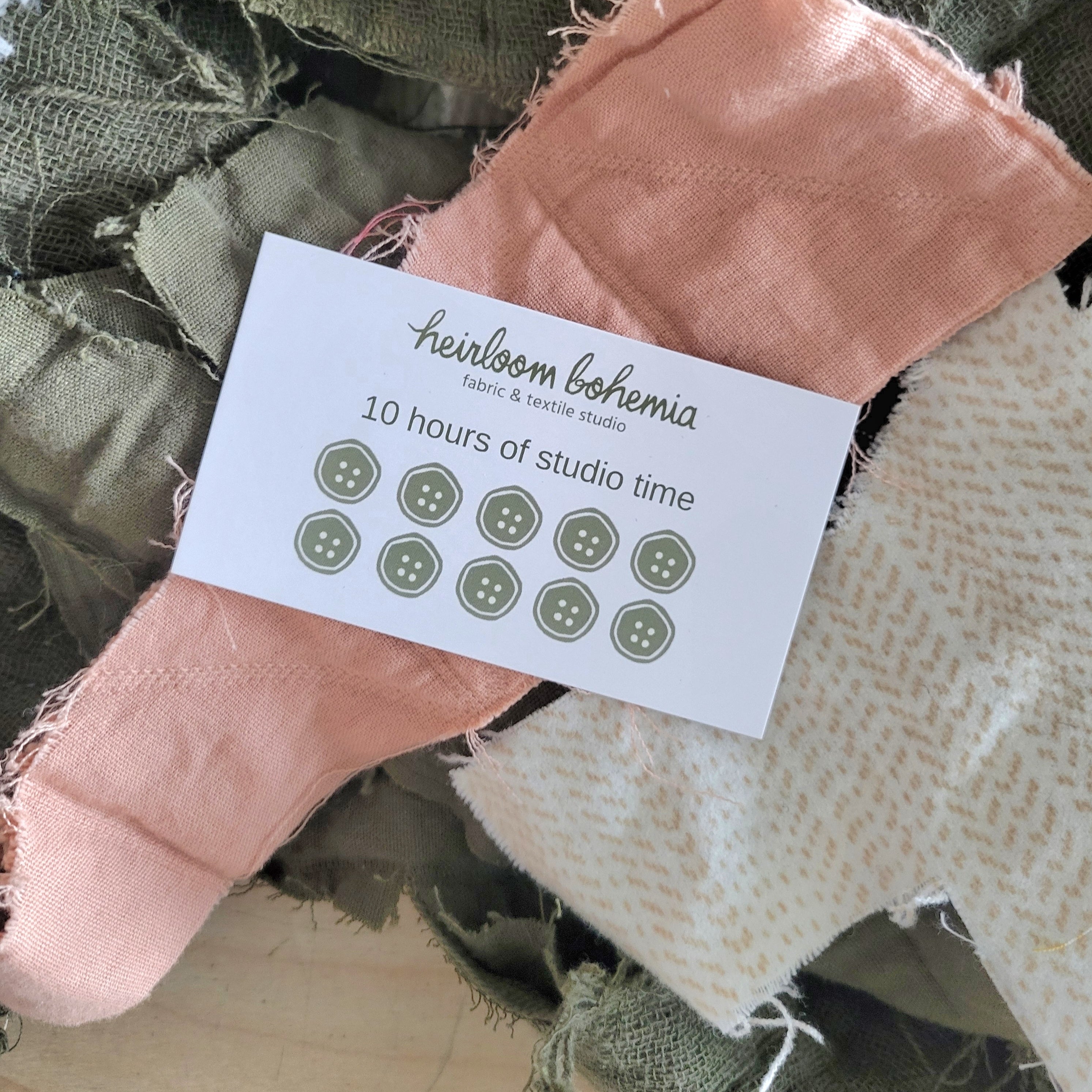 Drop In Sewing Punch Card | heirloom bohemia