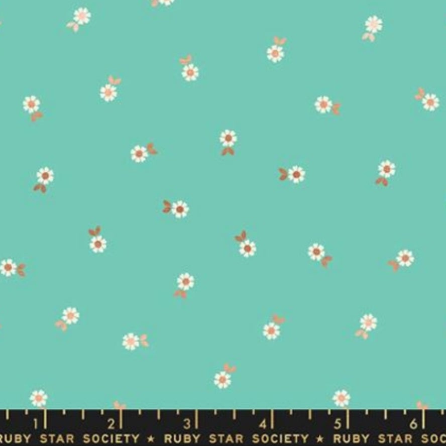 Ruby Star Society Curio Daisy Dot Teal | heirloom bohemia